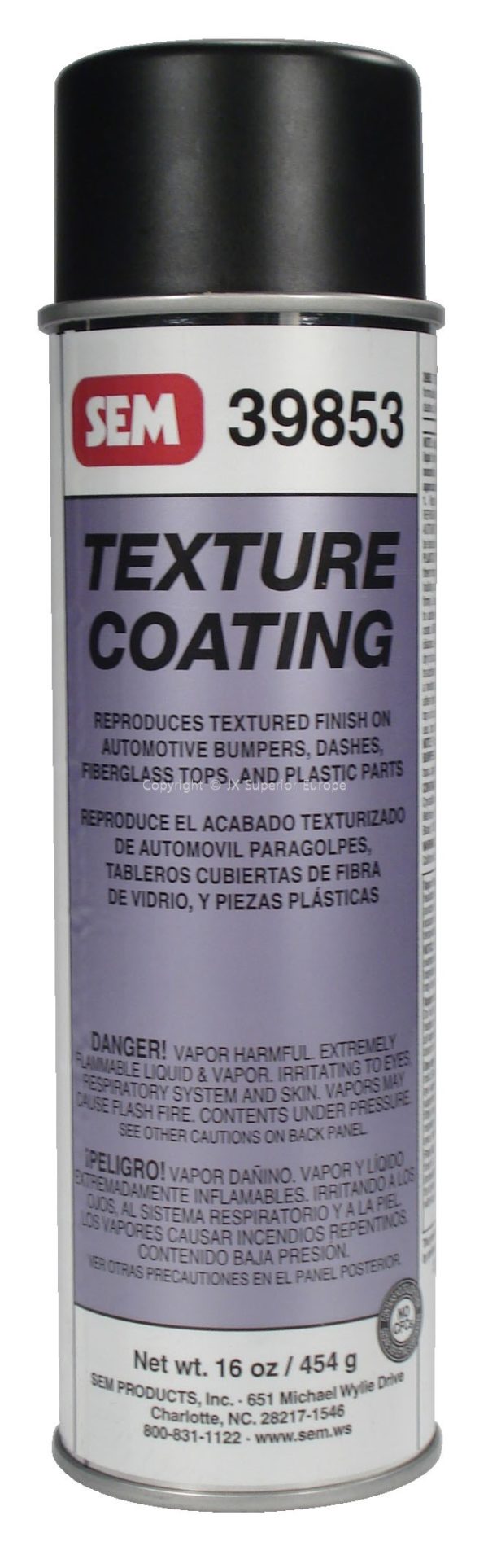 SEM Black Texture Coating Aerosol - 39853 - Superior Restoration