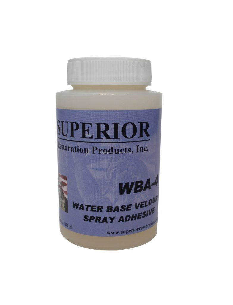 4oz Water Base Velour Adhesive - WBA-4 - Superior Restoration