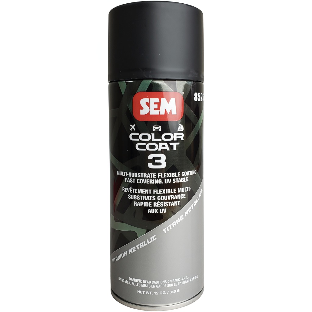 SEM 85253 - Titanium Metallic Color Coat 3 Aerosol